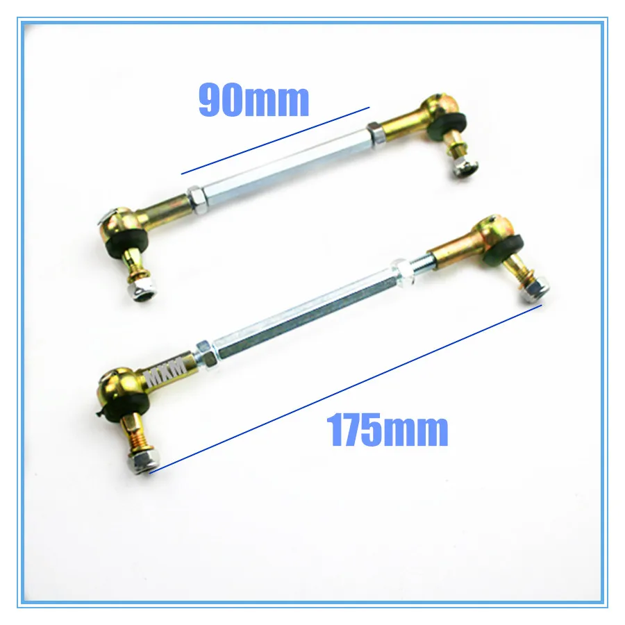 175mm Track Tie Rod Lever Kit for Mini ATV Quads/2pcs TRACK TIE ROD END ...