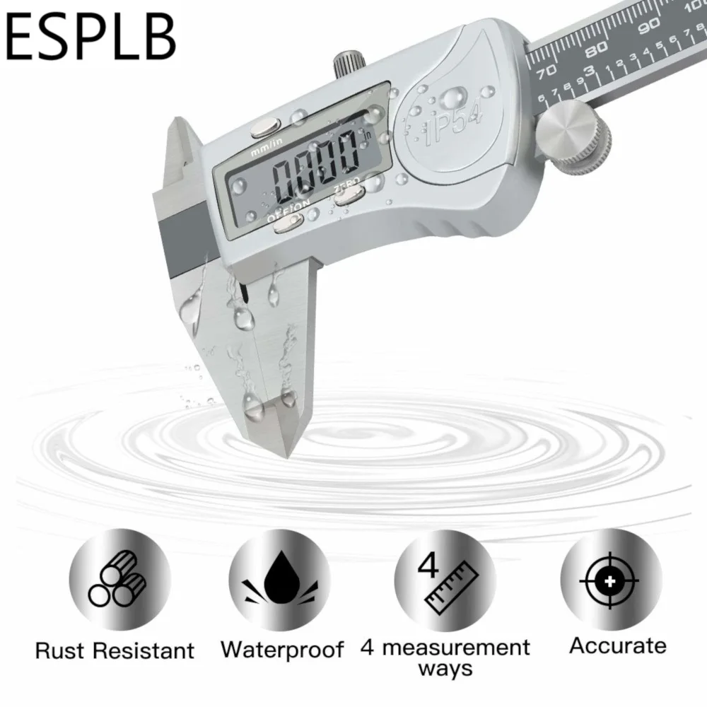 Esplb Waterproof Vernier Calipers High Precision Electronic Digital ...