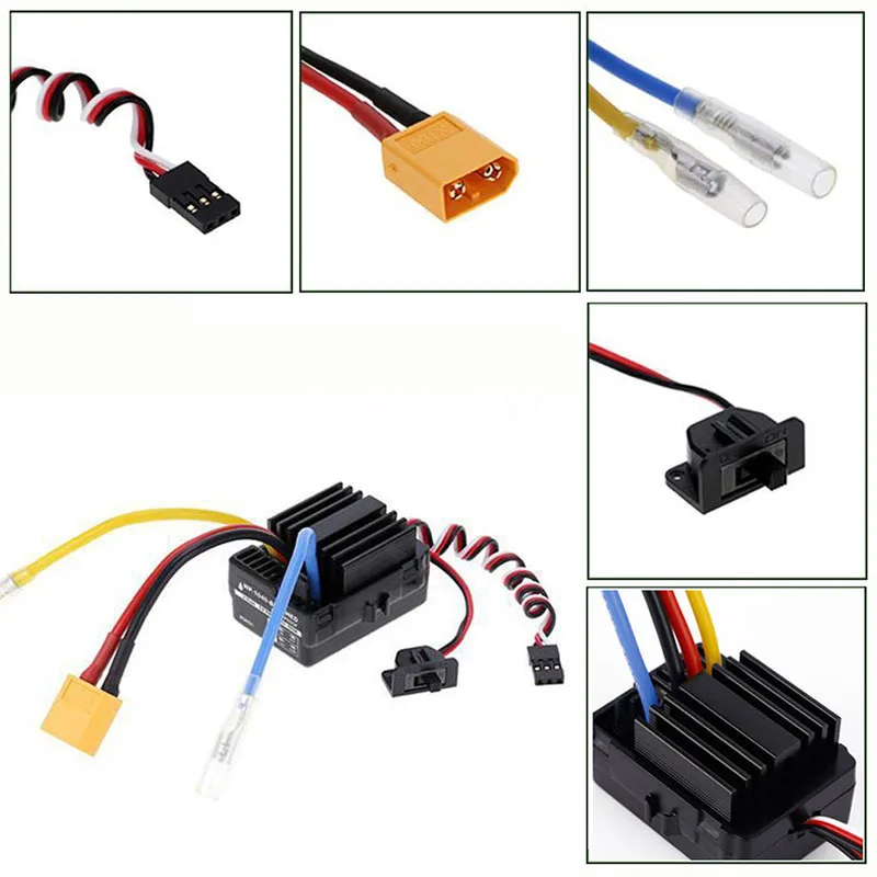 1PC 40A Brushed ESC 2S 3S Dual Way Bidirectional ESC Speed Controller ...