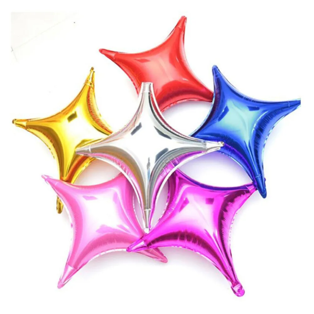 Aliexpress.com : Buy 1pcs New 10 inch Colorful four pointed Star Foil ...