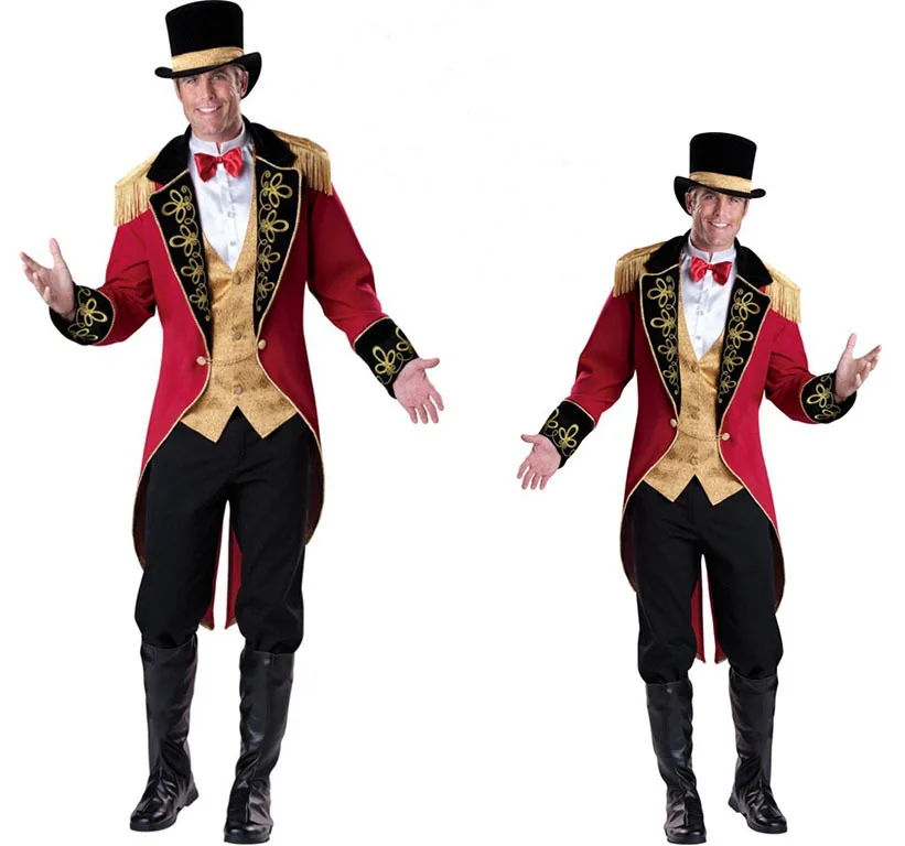 Nueva llegada adultos circo Tuxedo disfraces de Halloween Costume Party ...