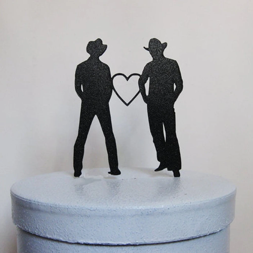 Cowboy Wedding Cake Toppers