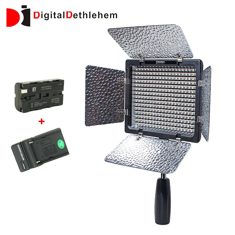 YONGNUO YN 300 II 300 LED Video Light with 2200mAh NP F550 and Charger ...