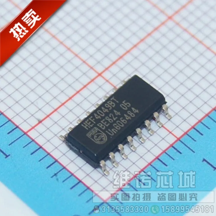 74 series of logic chip hot HEF4049BT logic gate and inverter original ...