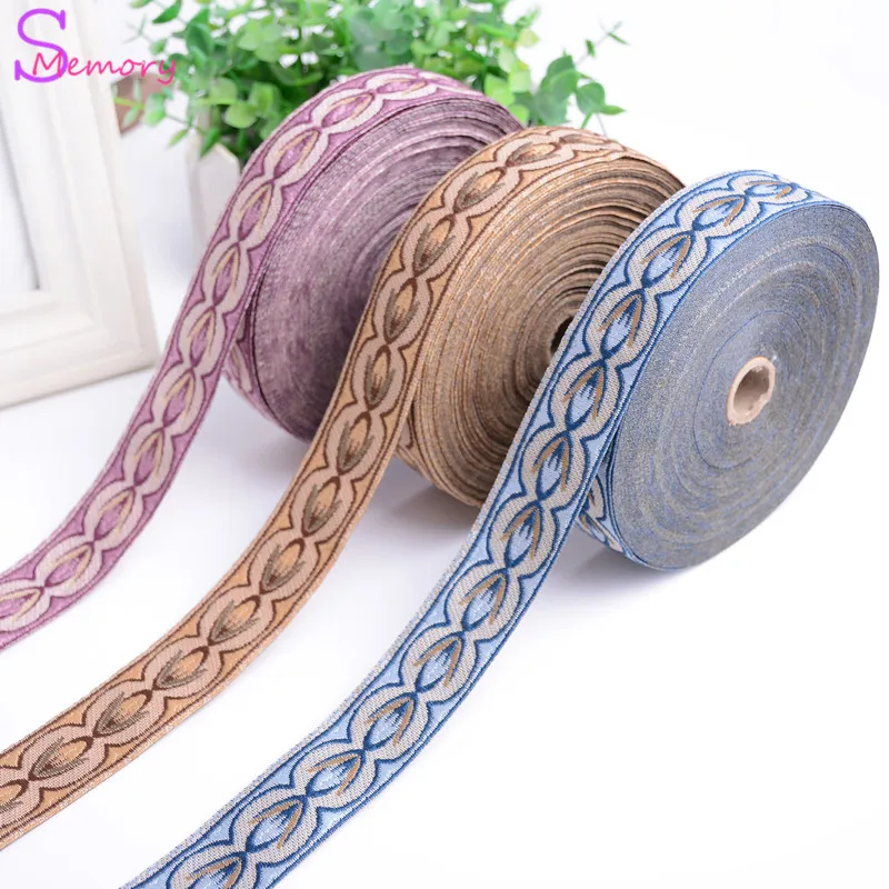 25m Flower Webbing Curtain Lace Fabric Ribbon Trim Fringe Diy ...