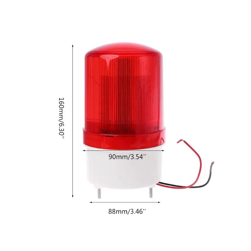 220V/12V/24V LED Alarm Light Warning Lamp Signal Buzzer Rotary Strobe ...