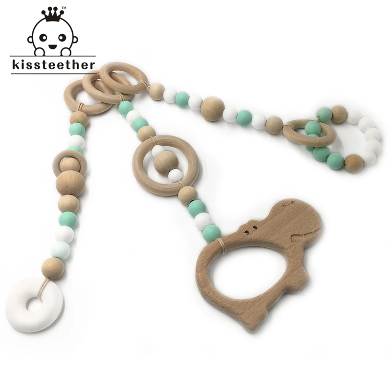 Baby-Silicone-Teething-Toy-Wooden-Bead-Silicone-Beads-And-Ring-Into-The ...