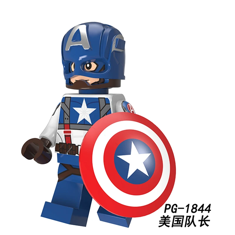 legoed Marvel DC Super Heroes Building Blocks America Captain Spiderman ...