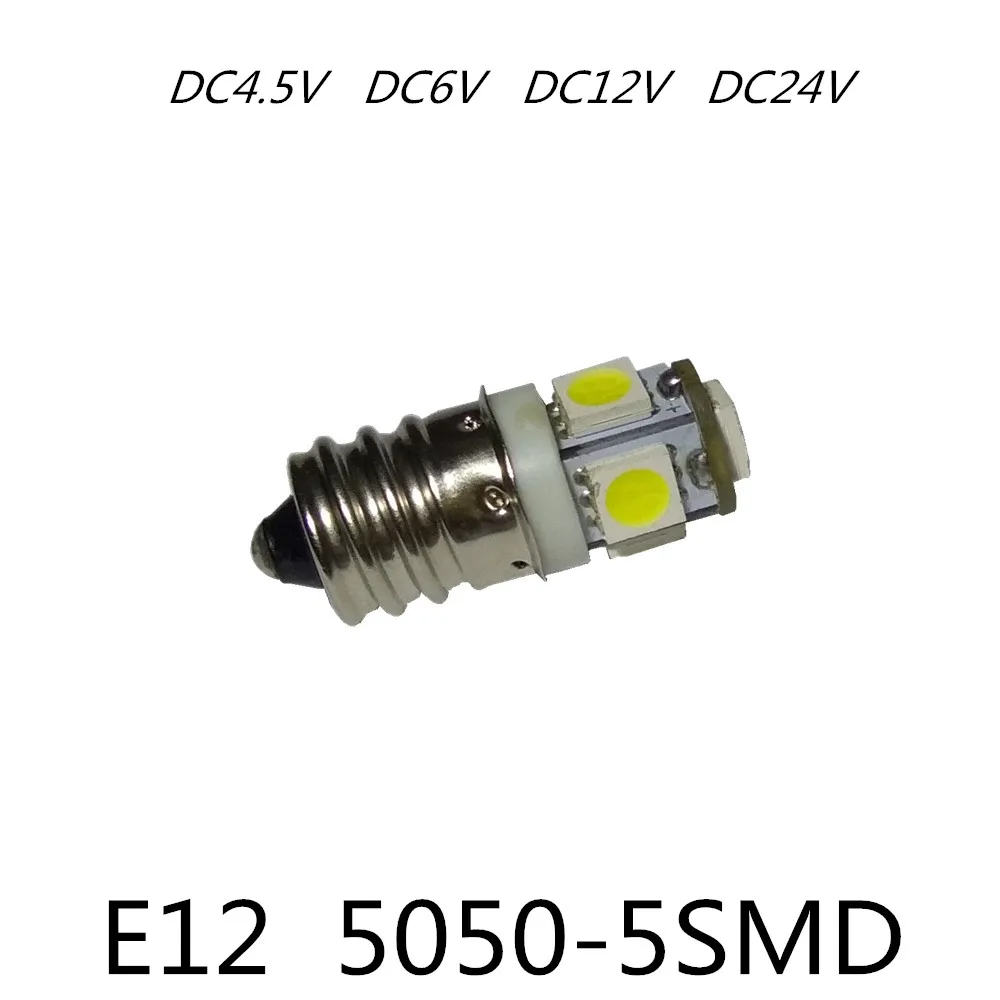 2PCS-LED-4-5V-E12-6V-led-12V-Instrument-bulb-3V-E12-24V-Indicator-bulb ...