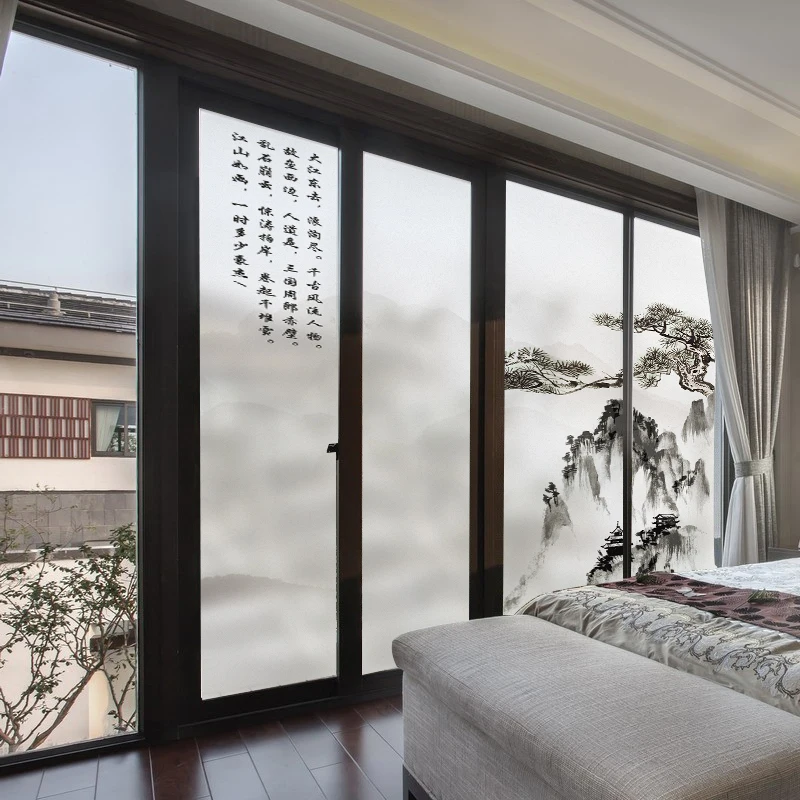 Customized window stickers partition decorative stickers light opaque ...