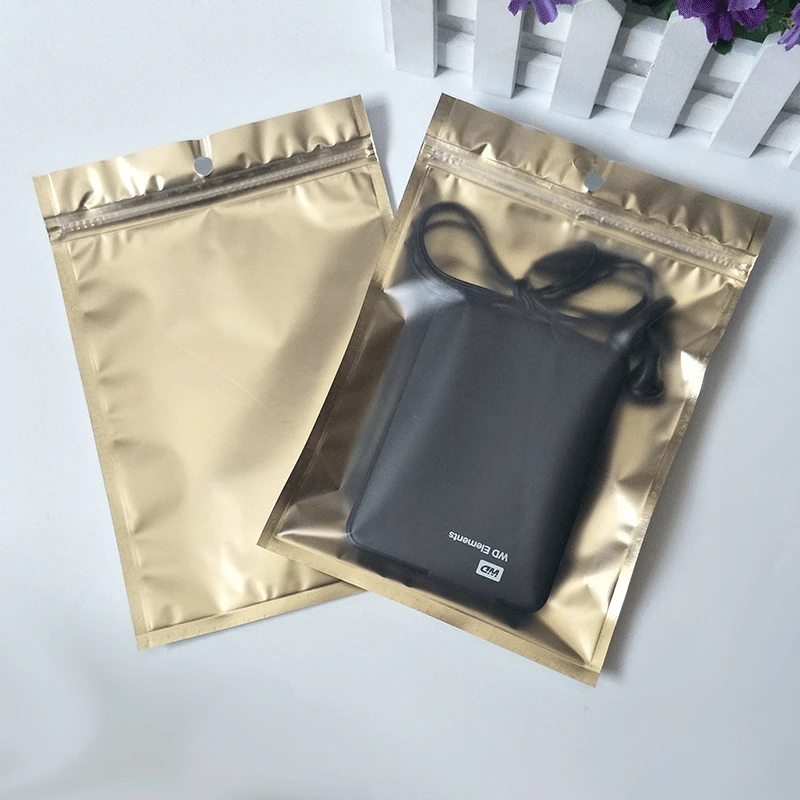 50Pcs-Clear-Frosted-Surface-Reclosable-Zipper-Packing-Pack-Bag-Zip-Lock ...