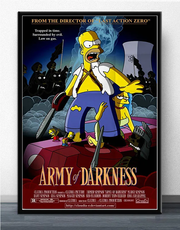 Hot Simpson Anime Cartoon USA Comics Series Poster And Prints Wall Art ...