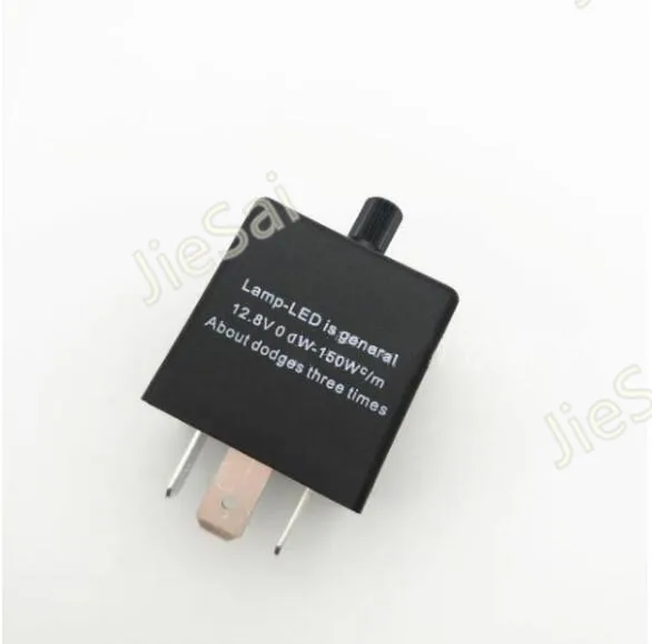 12V 3Pins Adjustable Frequency LED Flasher Relay Motorcycle Turn Signal ...