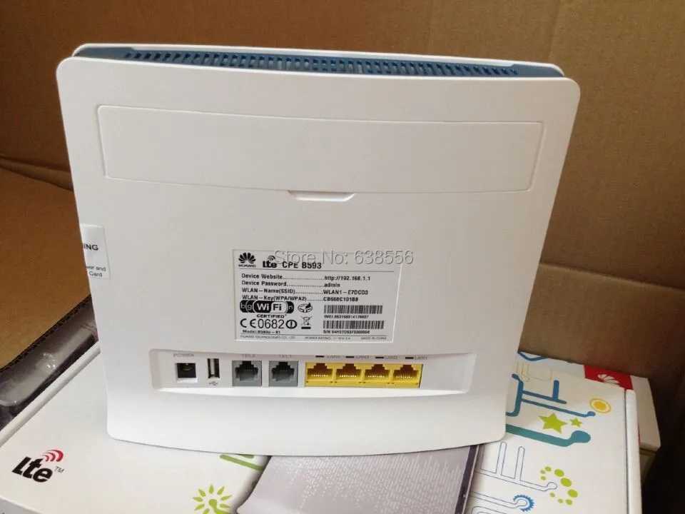 Full Unlocked Huawei B593 12 CPE 4G LTE TDD/FDD Router 100Mbps-in ...
