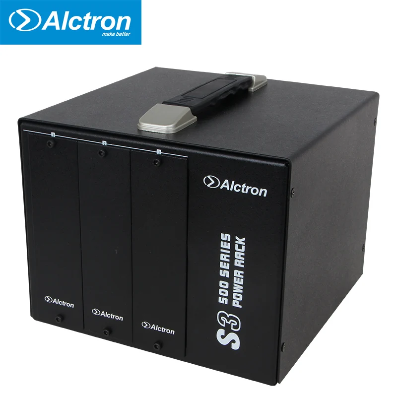 Alctron S3 3 채널 파워 랙, 500 시리즈 모듈, 팬텀 파워, XLR 휴대용 섀시, 무대 공연용|마이크 ...