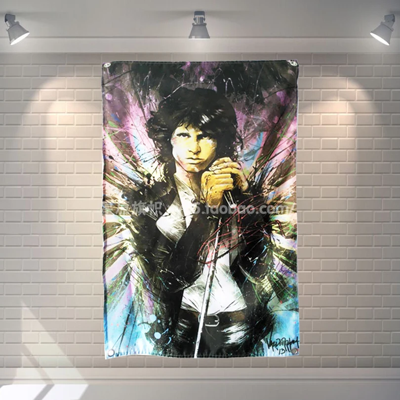 Pop-Band-Poster-Cloth-Flags-Wall-Stickers-Hanging-paintings-Billiards ...