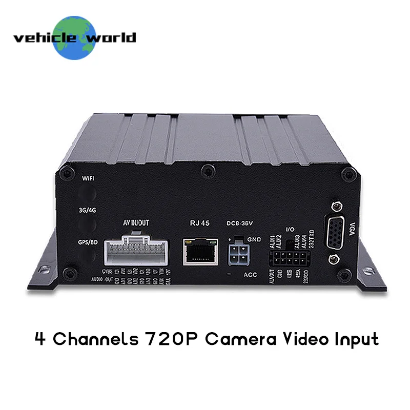 4ch Hard Disk Car Dvr Recorder Support 2t Hdd And 256gb Sd Card ...