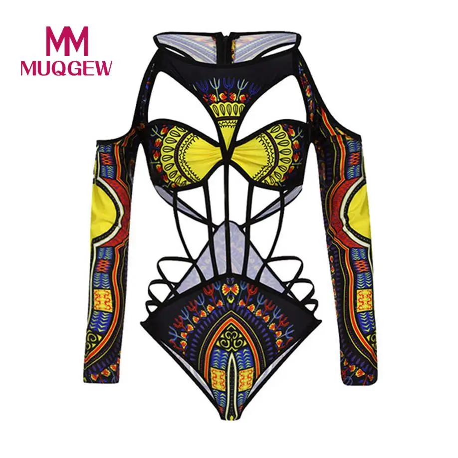 Muqgew One Piece Swimsuit Swimwear Women 2018 Push Up Bathing Suit