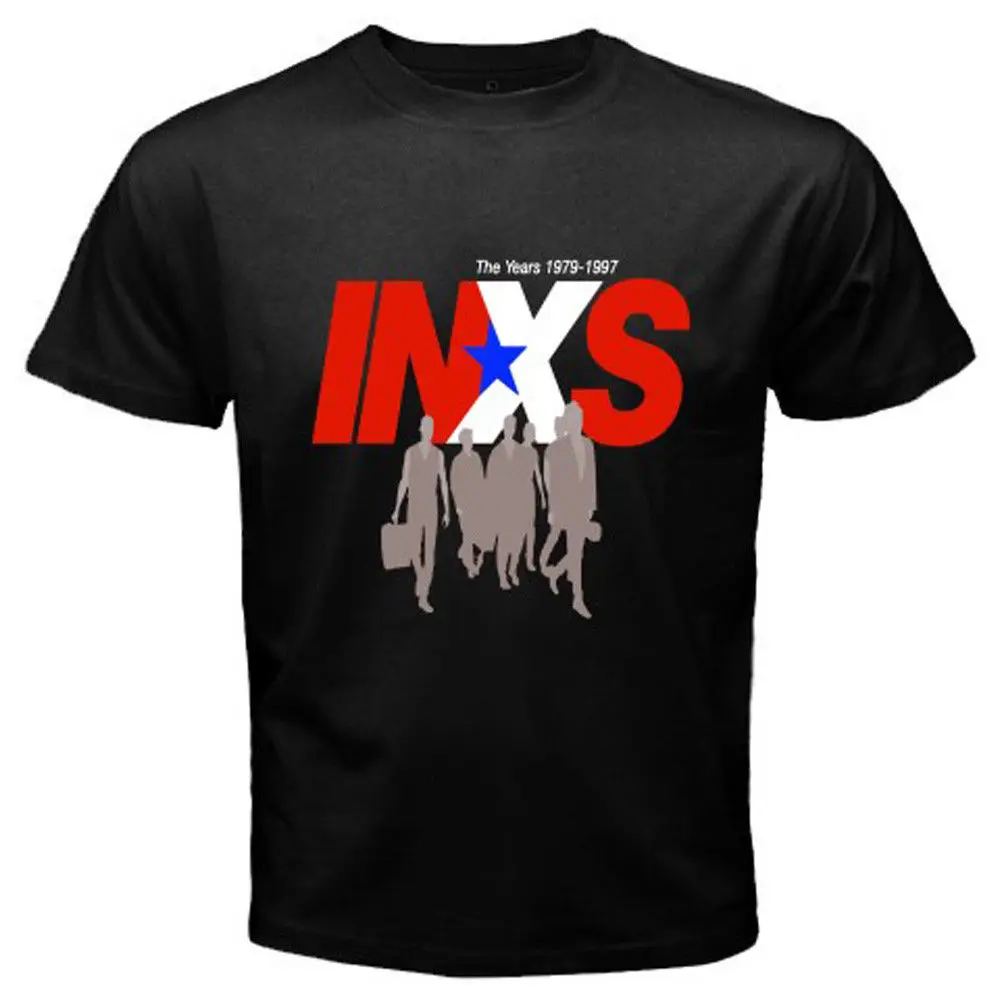 Funny T Shirts Short Sleeve Zomer Crew Neck Mens New Inxs Rock Band