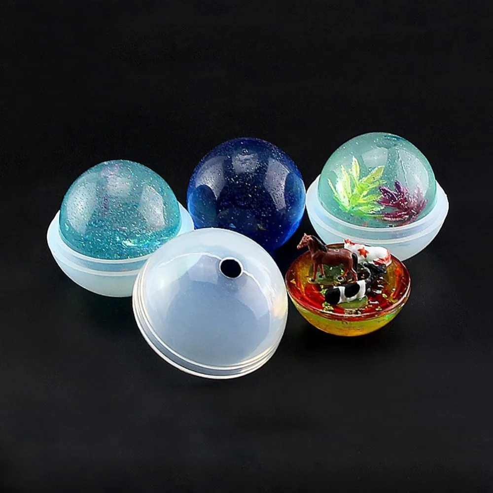 Aliexpress.com : Buy 1pcs Mould DIY Spherical Silicone Round Mold ...