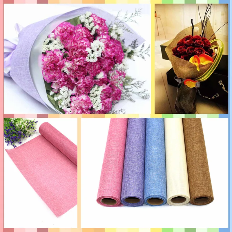 5yards 49cm Flower Packaging Line Roll Packaging Material Bouquet ...