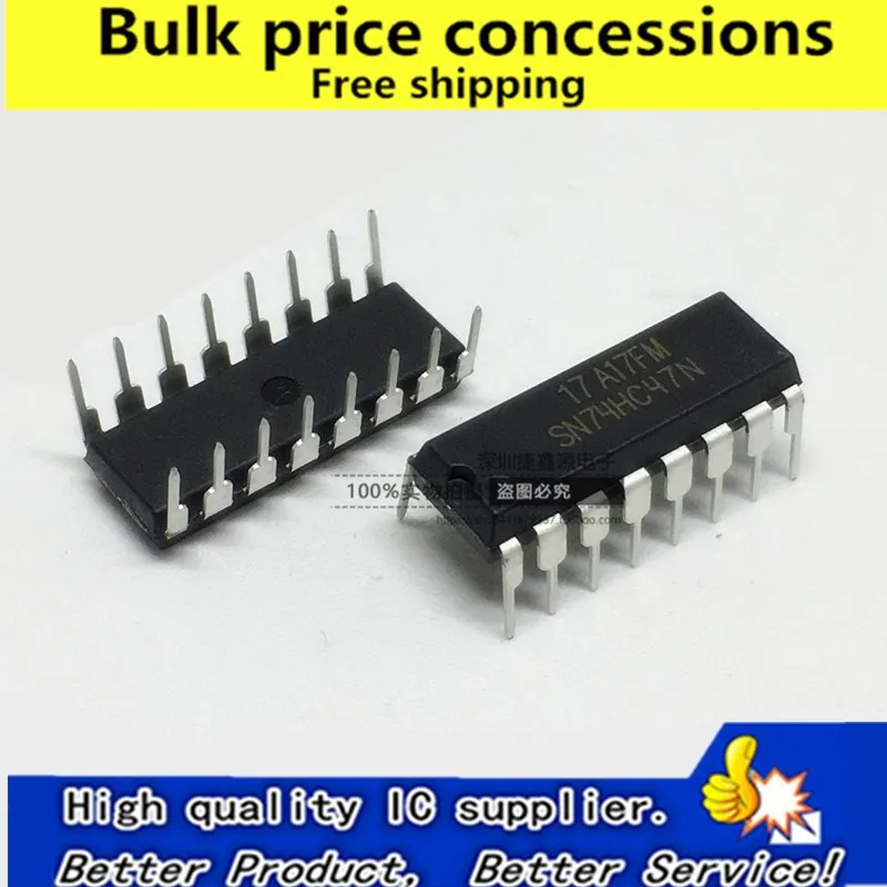 Envío gratis 10 piezas/50 piezas/100 piezas SN74HC47N HD74HC47P 74HC47 ...
