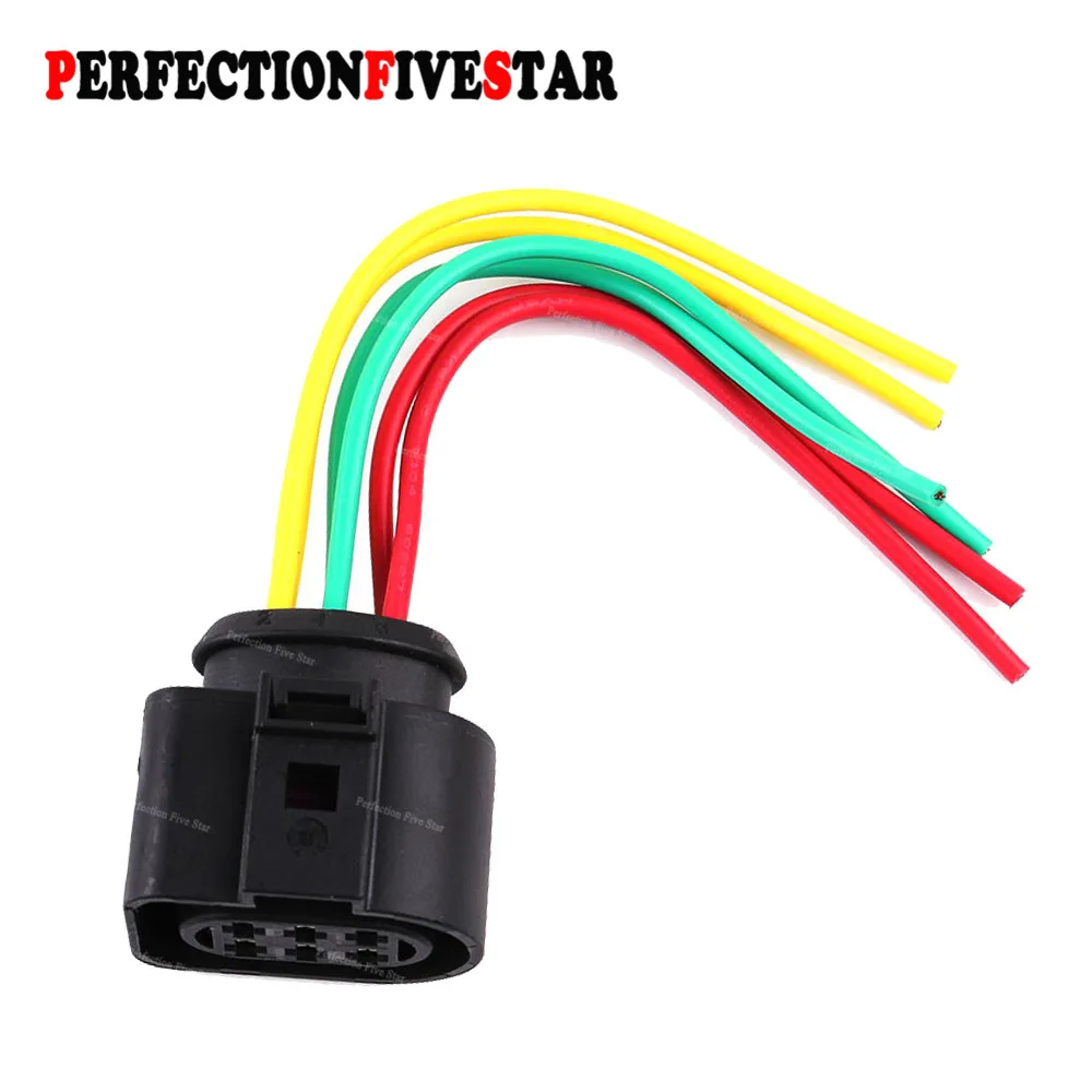 1J0973733 Oxygen Sensor Plug Connector 6 Pin Wiring Harness For VW Golf ...