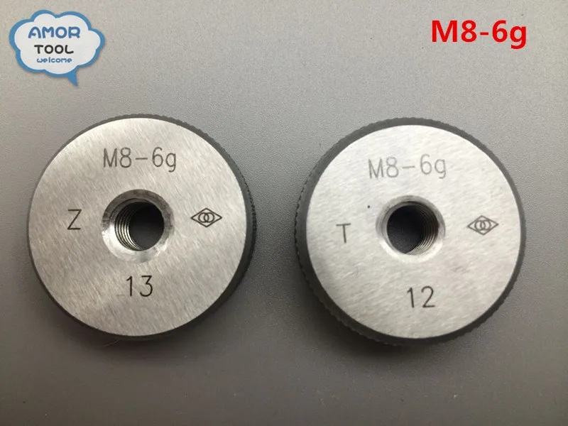 M8-6g metric thread ring gage T+Z gauge tools(set of 2 ) for detecting ...