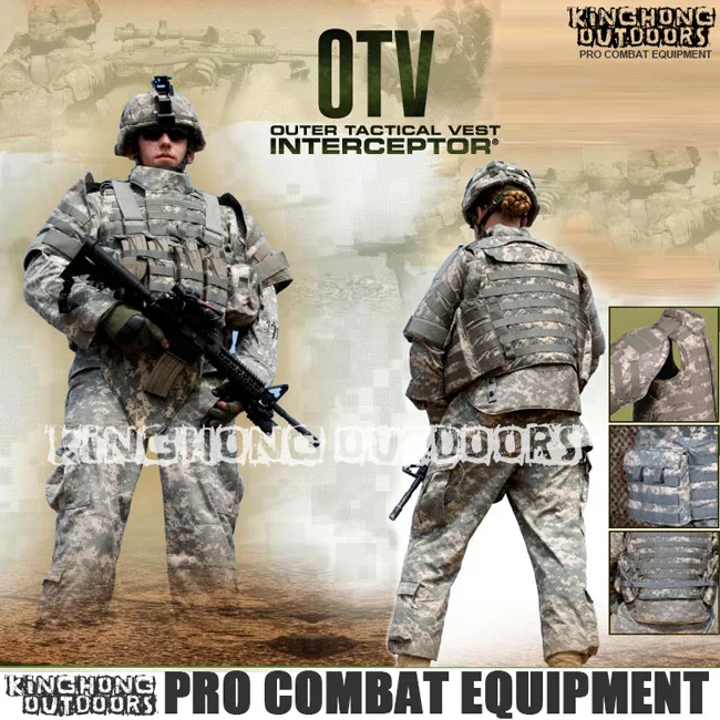 ACU Khaki IOTV Camouflage interceptor Tactical vest for airsoft ...