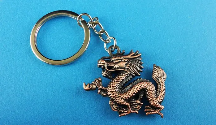 Best selling latest Chinese traditonal Dragon figure key chain,Chinese ...