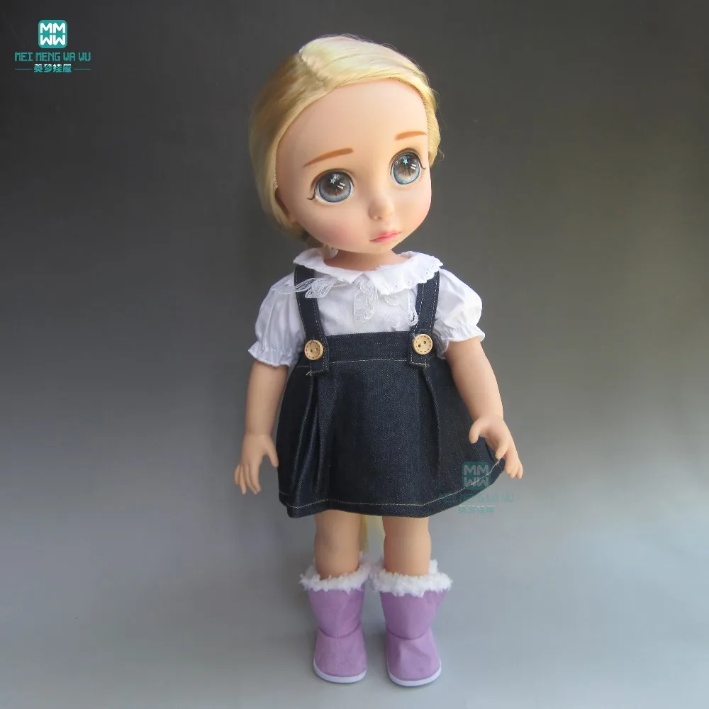 Dolls-accessories-fits-40cm-fashion-White-shirt-denim-skirt-Cinderell ...