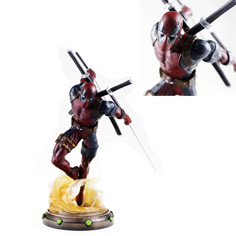 Movie Deadpool Legends X men Deadpool Figure Model Toy Superhero 27cm ...