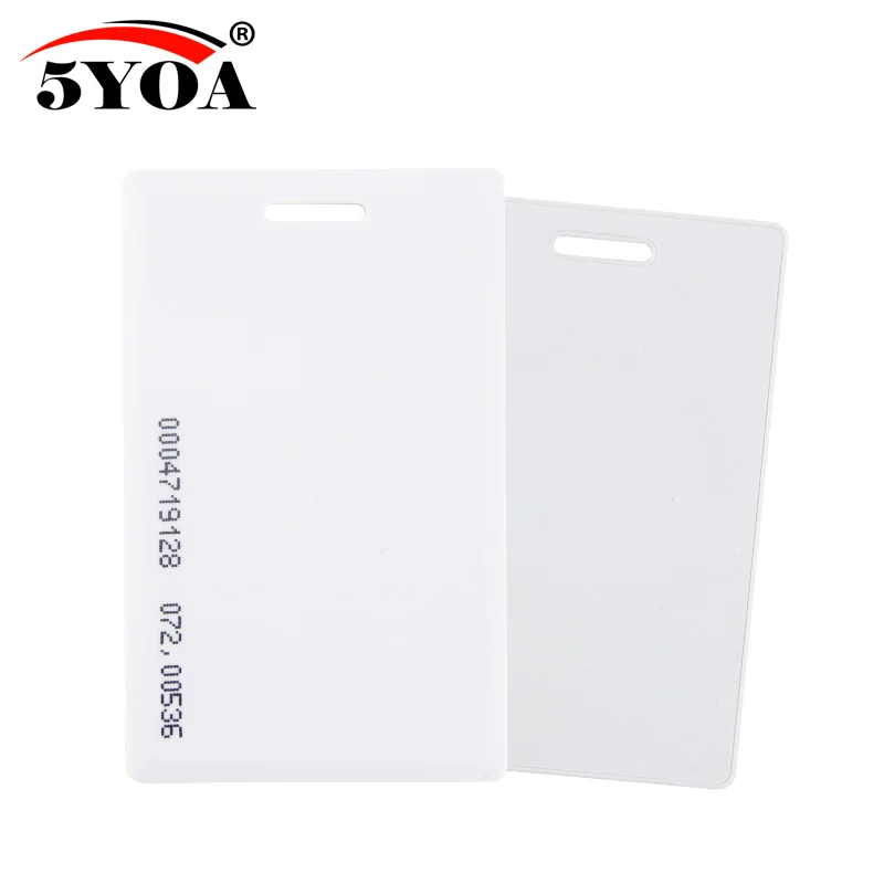 10pcs-Read-Only-Thick-EM-ID-CARD-RFID-CARD-4100-4102-reaction-125KHZ ...