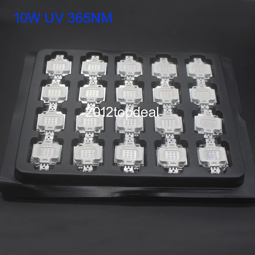10W-High-Power-LED-UV-Light-Chip-365nm-Ultra-Violet-Ultraviolet-Bulbs ...