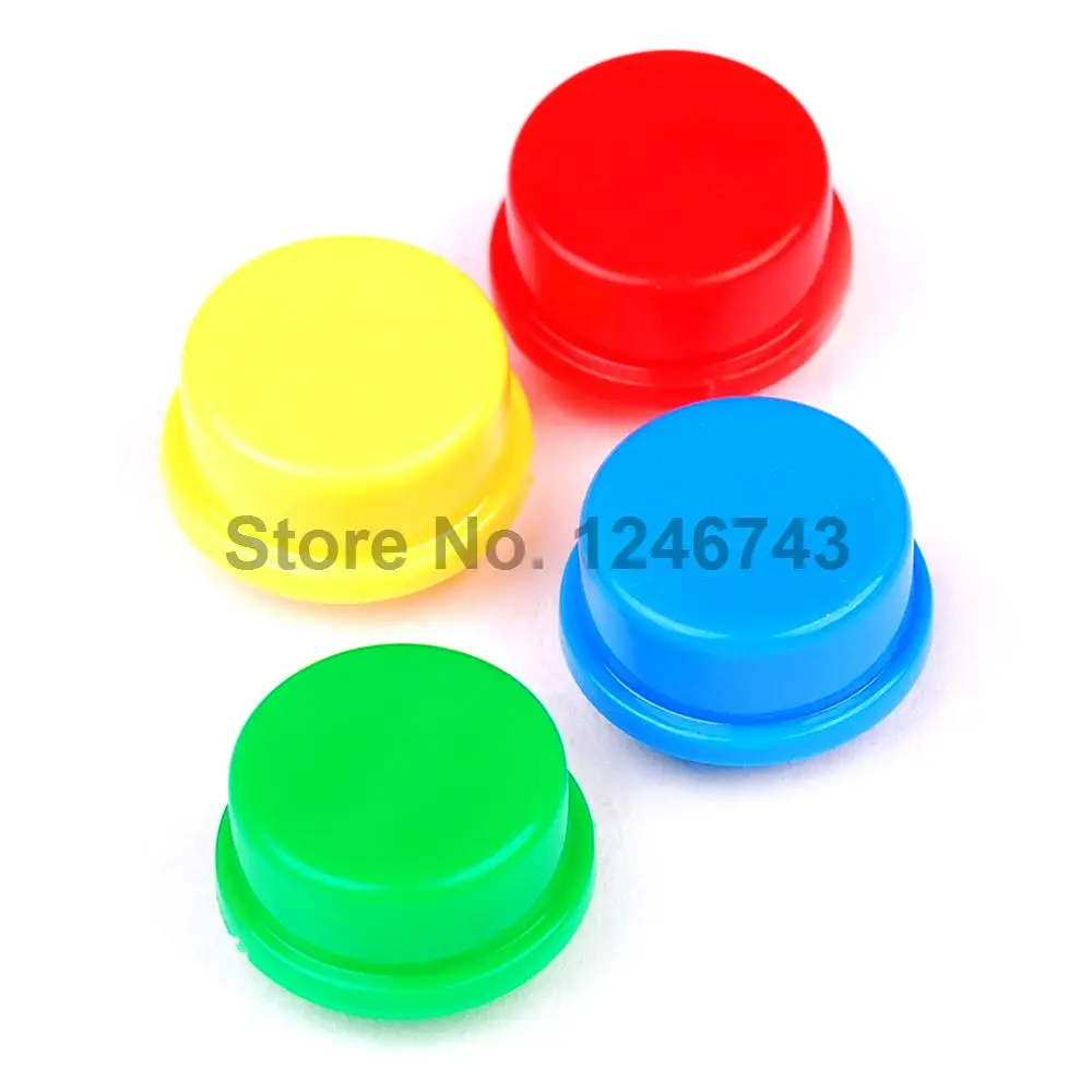 20pcslot Circular Button Cap B3f Cap 121273 Switch Button Cover Color Random In Switch Caps