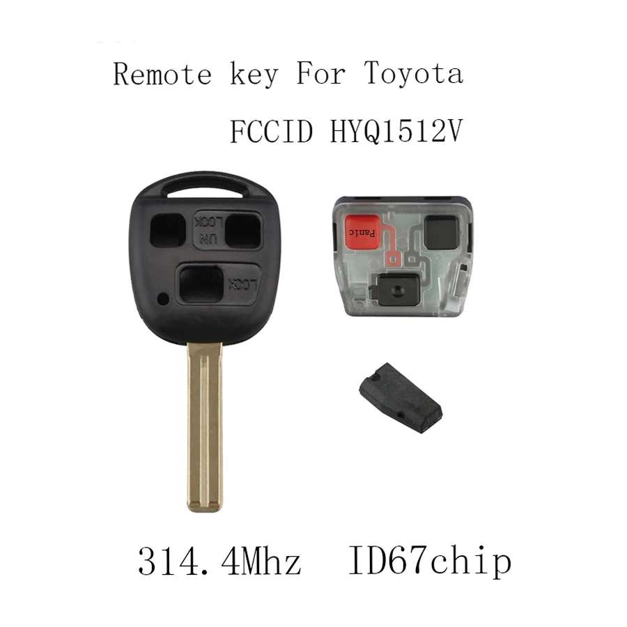 Aliexpress.com : Buy 3Buttons 314.4Mhz Replacement For Lexus 2003 2009 ...