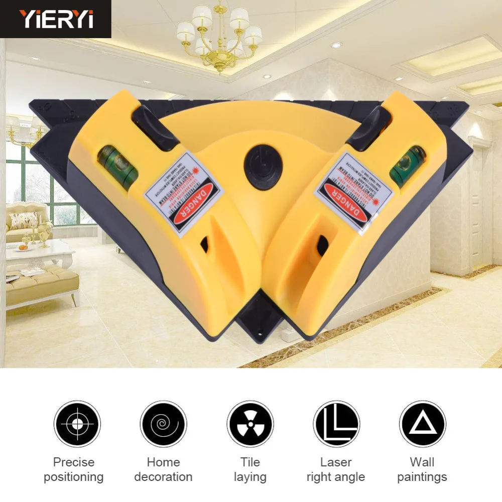 90 Degree Laser Right Angle Ground Instrument Portable Infrared Spirit ...