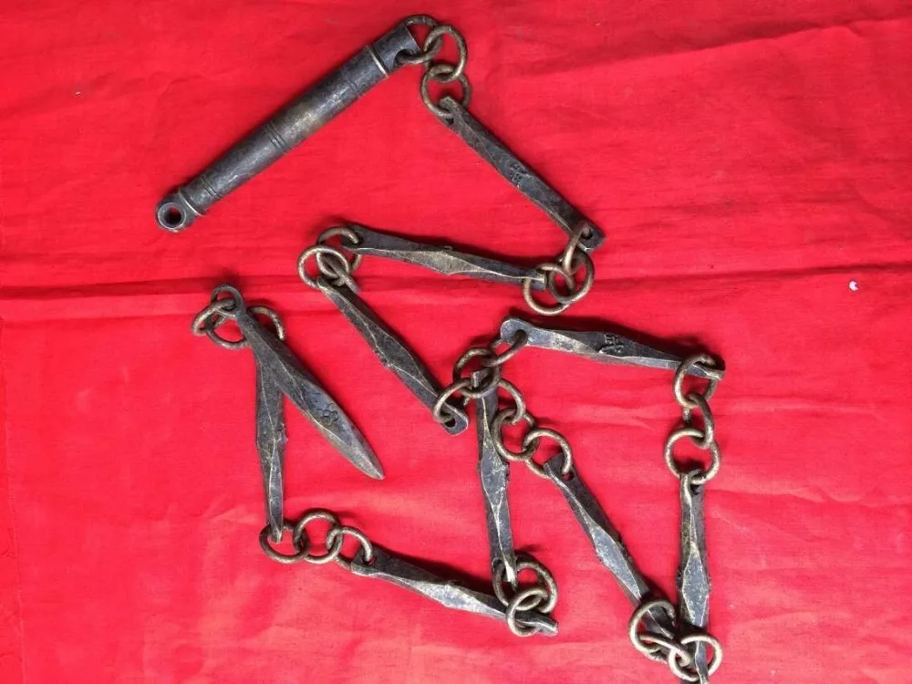 antique Chinese ancient weapon pattern nine section whip|whip|whip ...