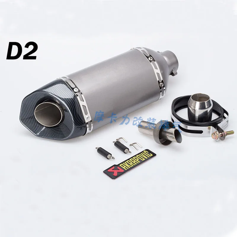 New motorcycle double hole exhaust pipe Akrapovic Yoshimura large ...