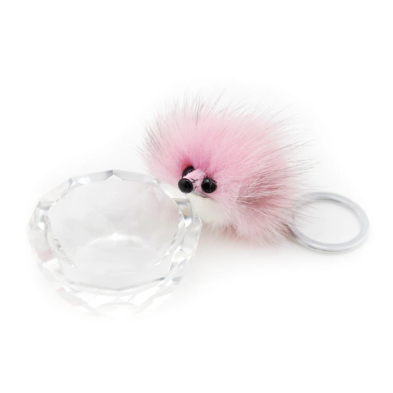 Fur Hedgehog Keychain | Mink Fur Party Toy | Mink Fur Key Ring | Mink ...