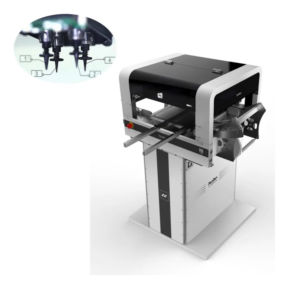 저렴한 가격 benchtop pick and place machine, 자동 레일, 9 테이프 릴 피더, 경제적 인 ...