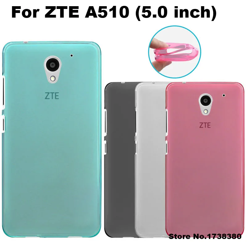 ZTE A510 Case Cover 4 Colors Matte TPU Soft Back Cover Phone Case For ...