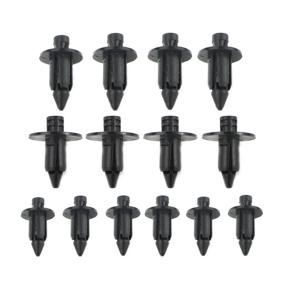 Black 20PCS 6mm 7mm 8mm Plastic Rivet Fairing Clips for Honda Yamaha ...
