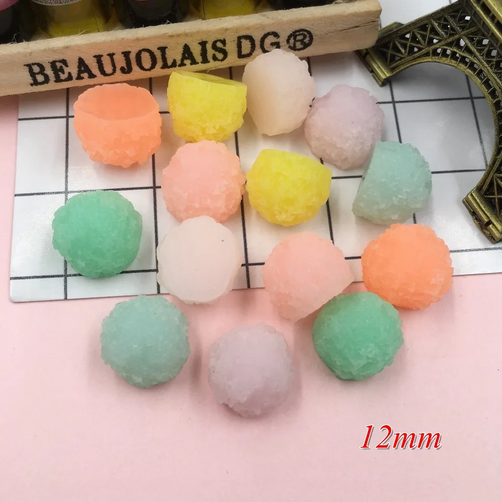 20 pçs resina nova chegada adorável mini bola de resina para artesanato ...