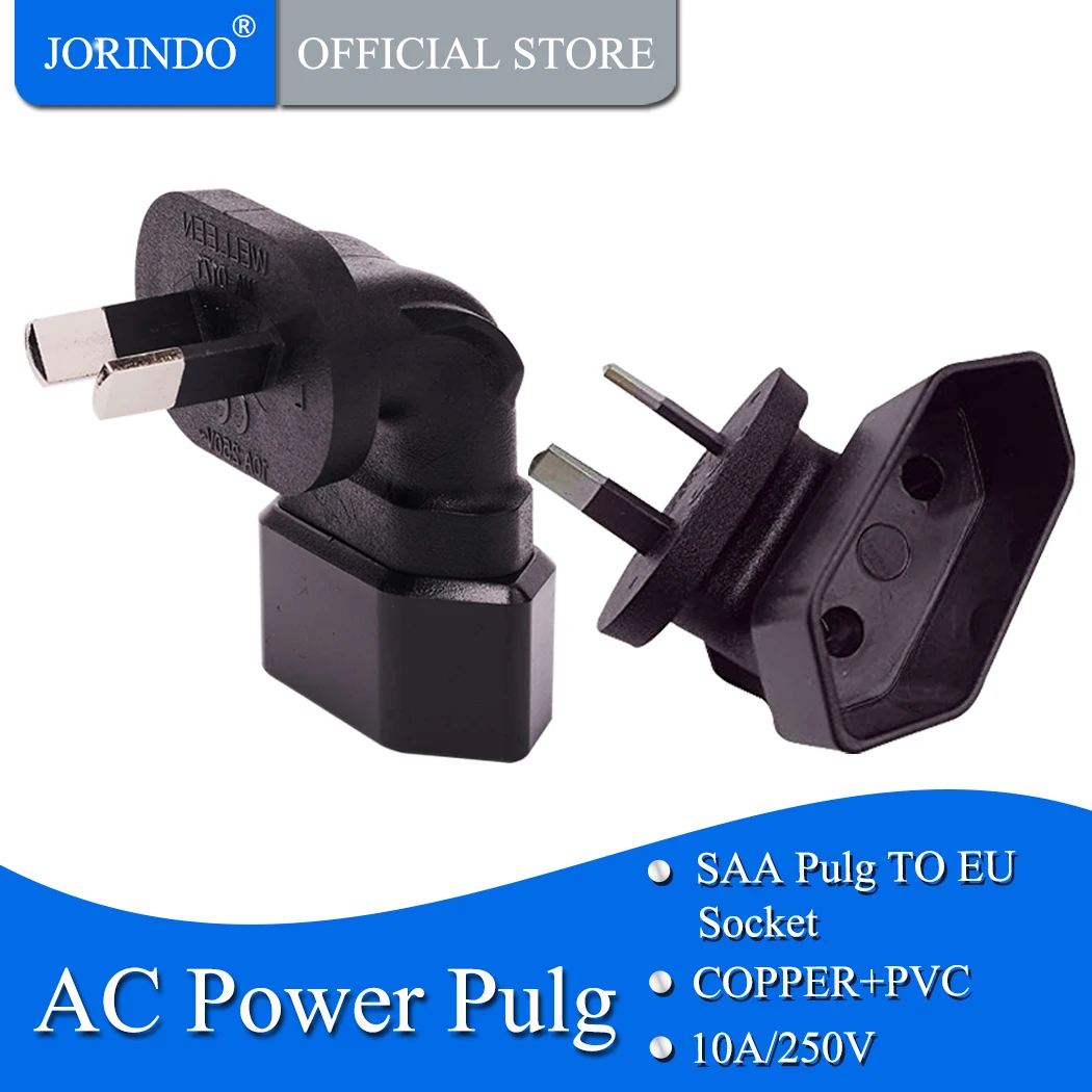 JORINDO-AU-TO-EU-Australian-two-pin-male-plug-to-European-female-socket ...