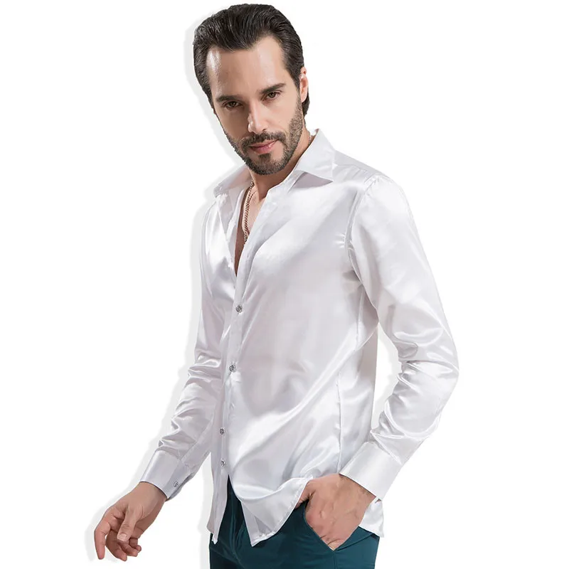 2016 New Quality Mens Long Sleeve Silk Shirts Male Grace Luxury Stylish 2016-new-quality-mens-long-sleeve-silk-shirts-male-grace-luxury-stylish
