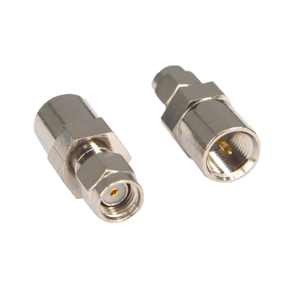 2 Pieces RP SMA Male to FME Male Straight RF Coaxial Adapter Connector ...