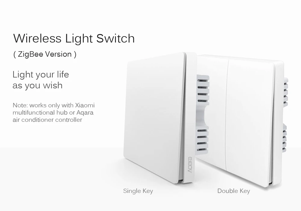 Hot Offer original Xiaomi Aqara Mijia Smart home Light Control Single ...