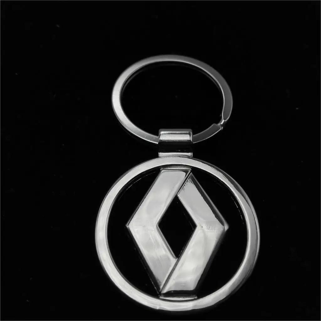 Car Keychain Emblems (3D Hollow) Keyrings Car Key Part For Renault ...