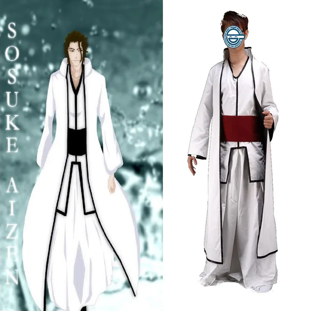 Aizen Sousuke Anime Bleach Cosplay Costume High Quality Unisex Full Set ...